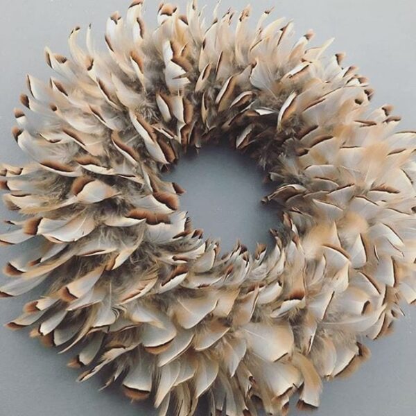 Partridge Feather Wreath - Spent Shells